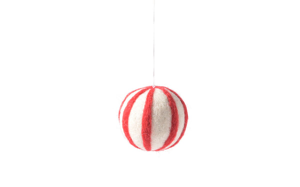 Little hangings - red & white polka-ball ornament by Aveva Design | SCP