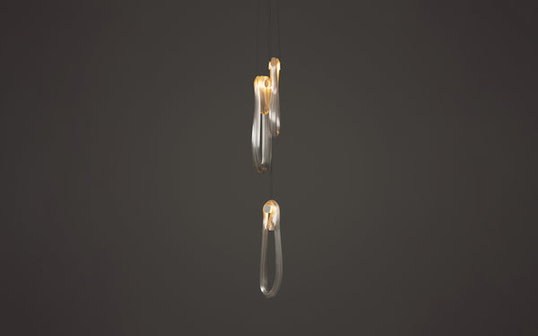 87 Cluster Column chandelier by Omer Arbel for Bocci | SCP