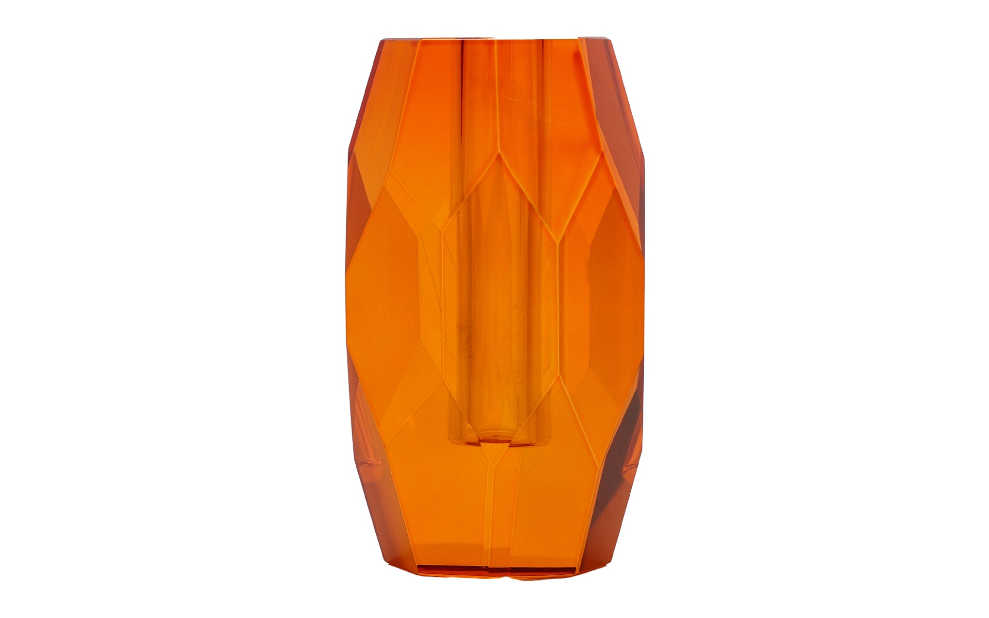 Crystal bud vase - amber | SCP