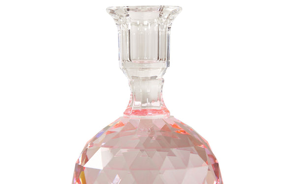 Crystal candle holder - pink | SCP