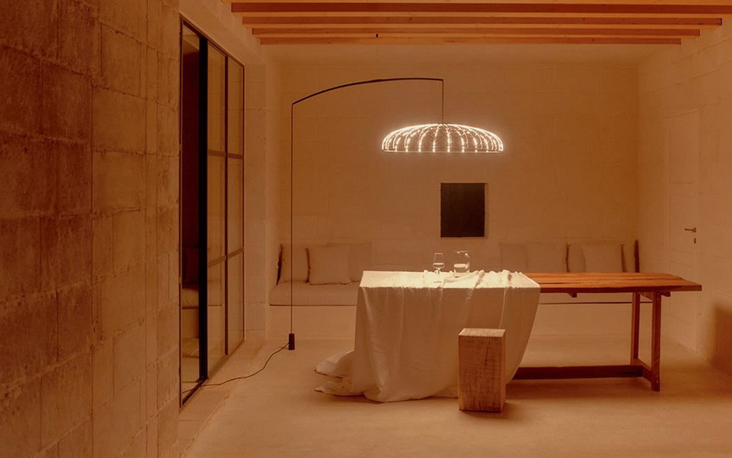 Skynest Motion floor light by Marcel Wanders for Flos | SCP