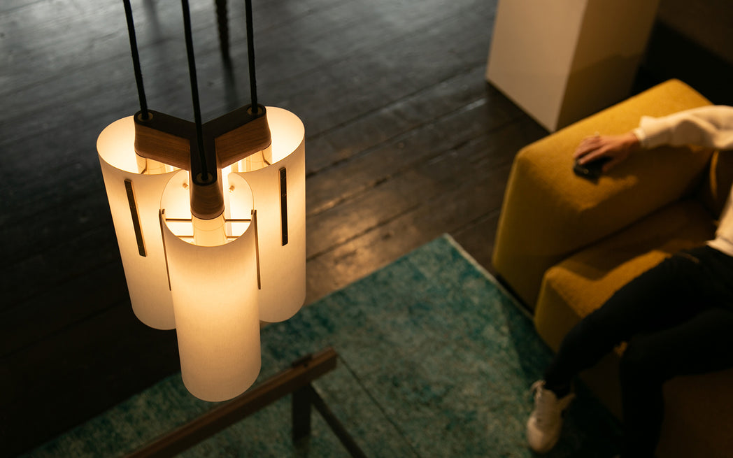 Modernist 3 shade pendant by Joe Armitage | SCP
