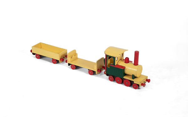 Vintage wooden train set - 3 pieces | SCP
