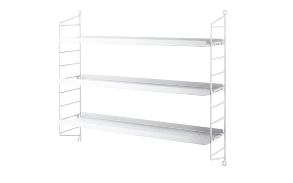 String Pocket metal shelf by Nisse Strinning for String | SCP