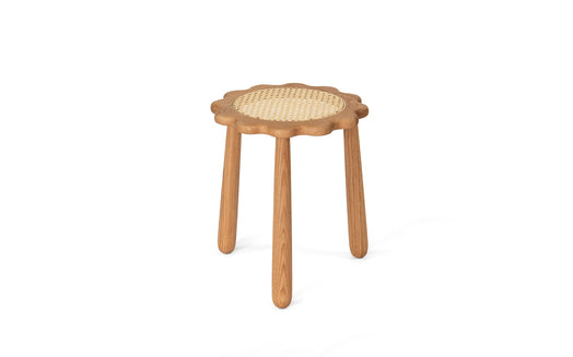 Caned stool by Wilkinson & Rivera for SCP