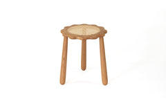 Caned stool by Wilkinson & Rivera for SCP