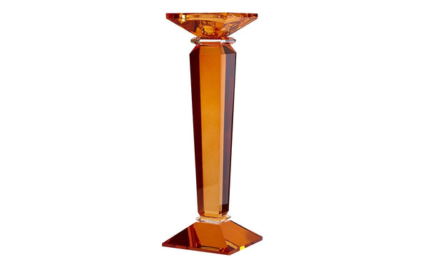 Crystal candle holder - amber | SCP