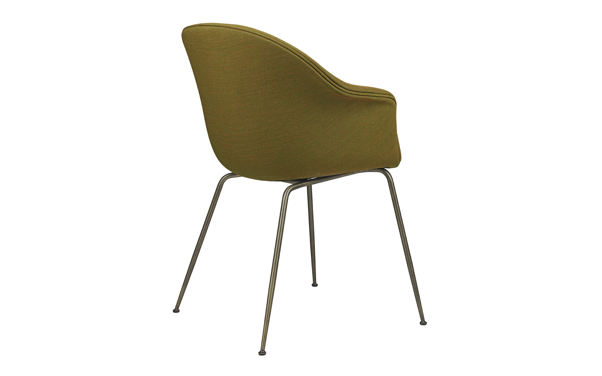 Bat dining chair - upholstered with conic base by GamFratesi for Gubi | SCP