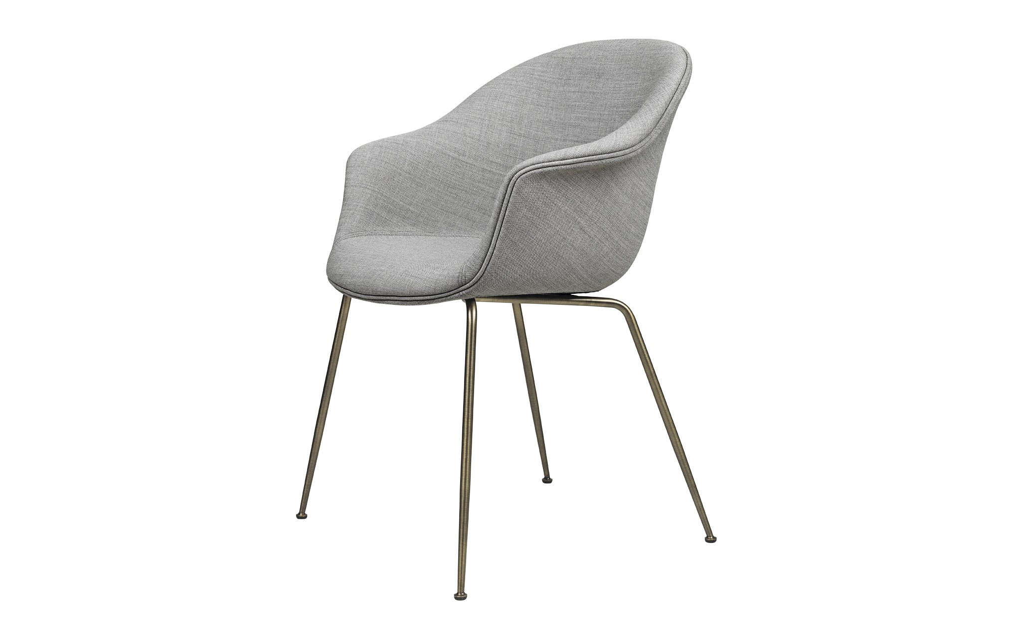 Bat dining chair - upholstered with conic base by GamFratesi for Gubi | SCP