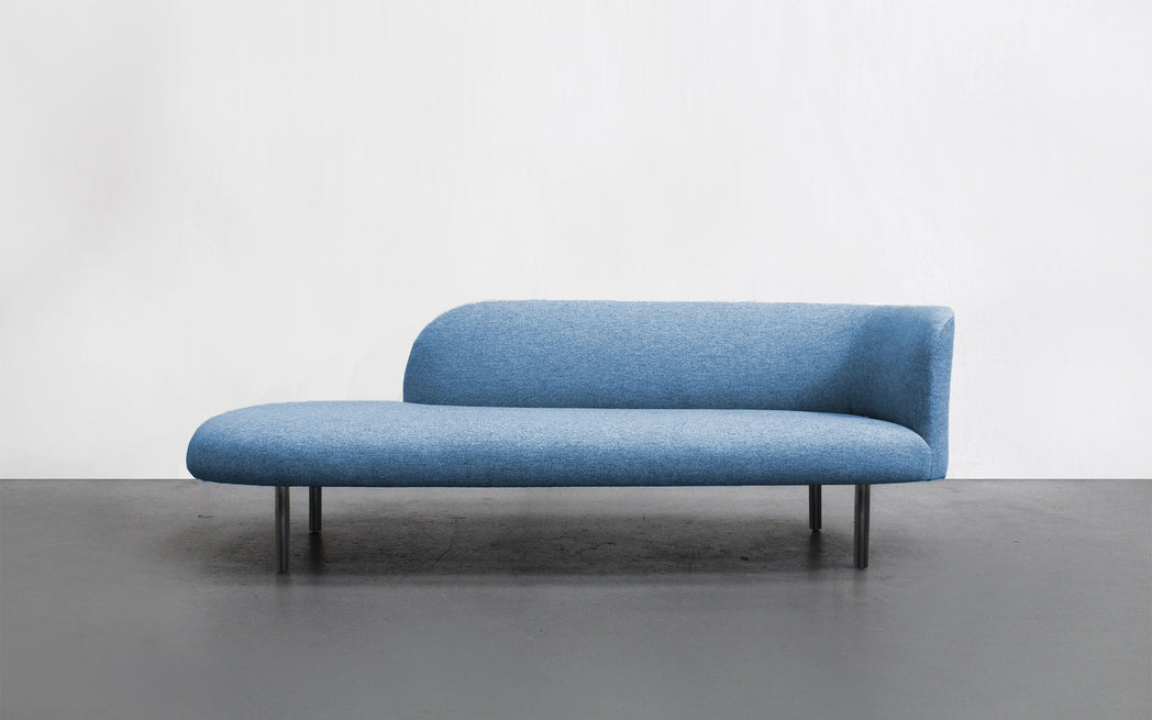 Continuous chaise - right arm by Faudet-Harrison for SCP