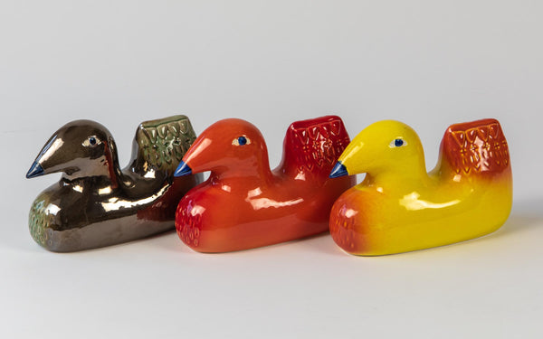 Bird figurine - orange by Donna Wilson for SCP