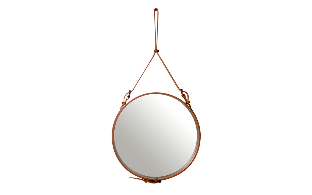 Adnet wall mirror - circular by Jacques Adnet for Gubi | SCP