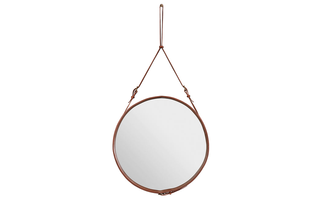 Adnet wall mirror - circular by Jacques Adnet for Gubi | SCP