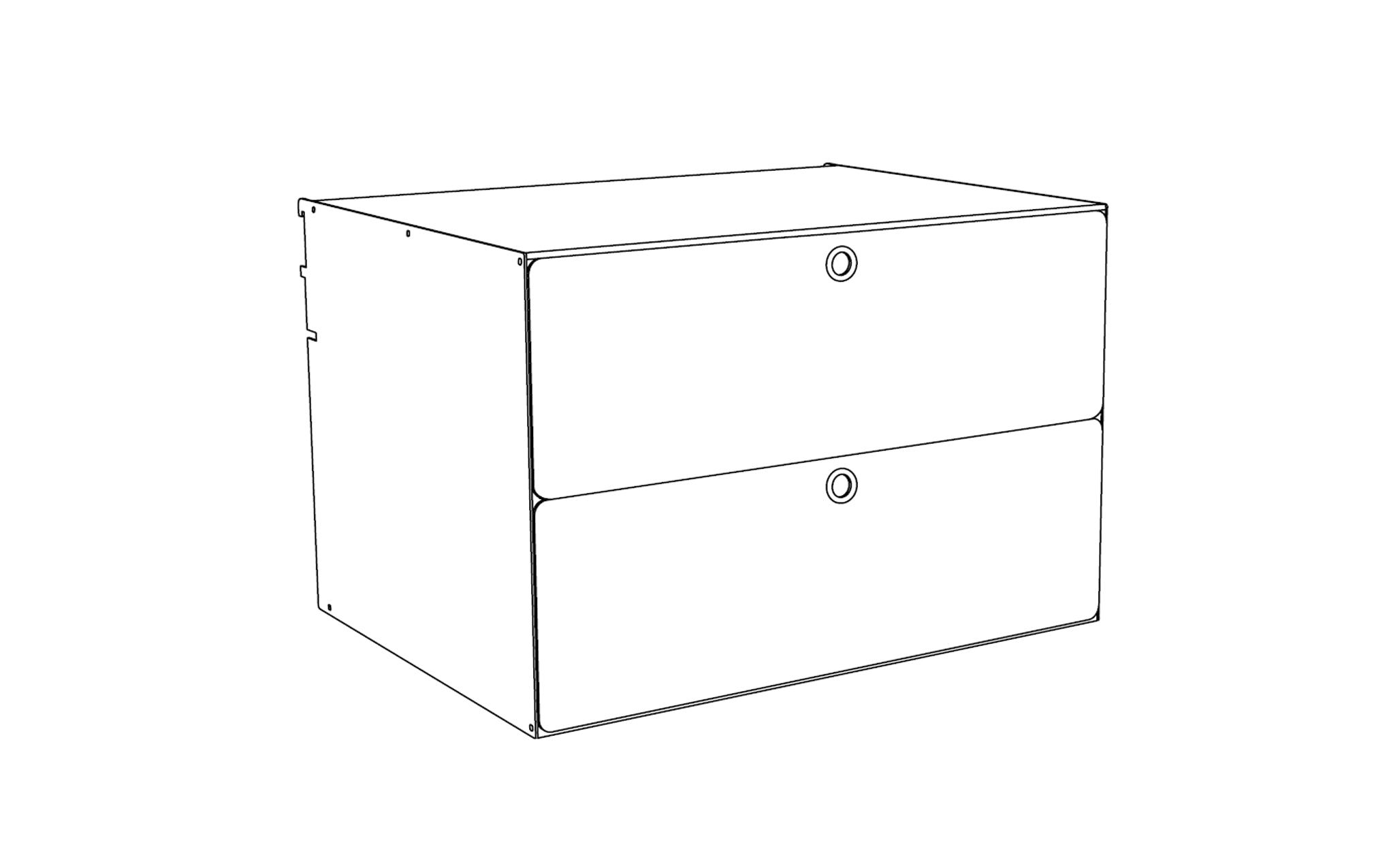 K1 shelving system | Double drawer by Kriptonite | SCP