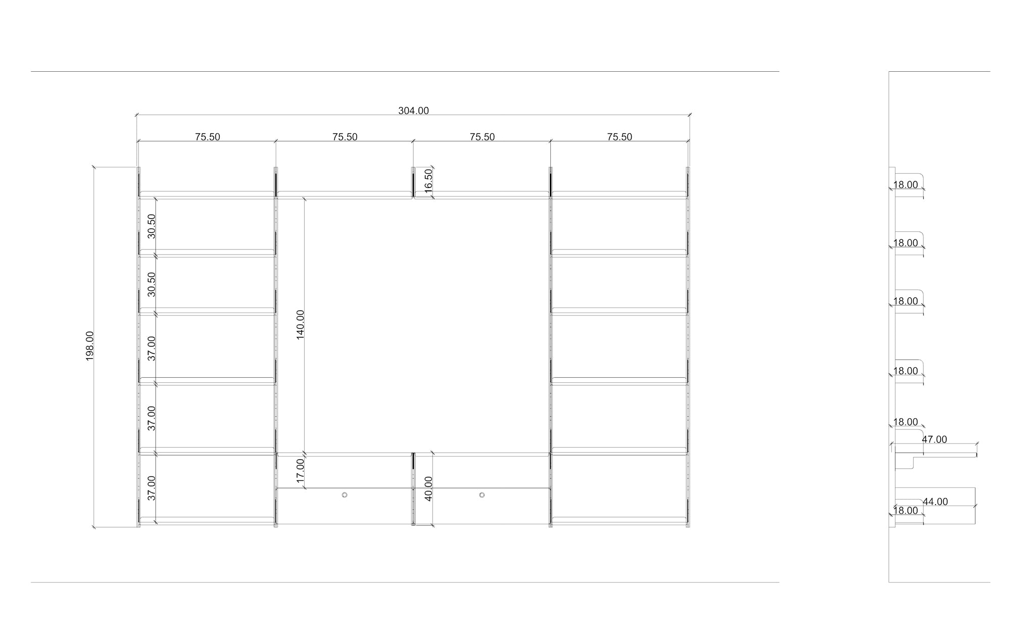 K1 shelving system - configuration 7 by Kriptonite | SCP