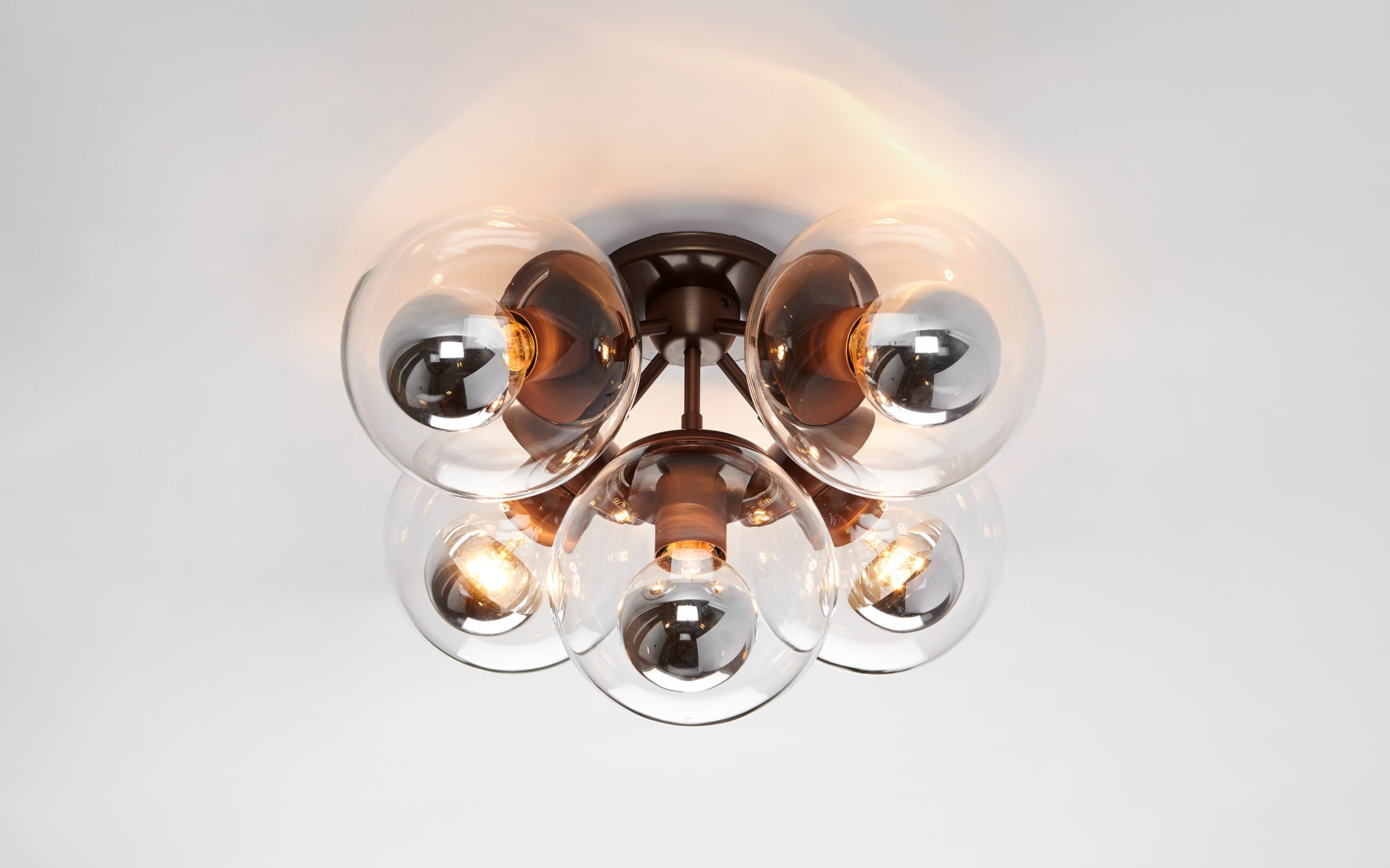 Modo ceiling - 5 globe by Jason Miller for Roll & Hill | SCP