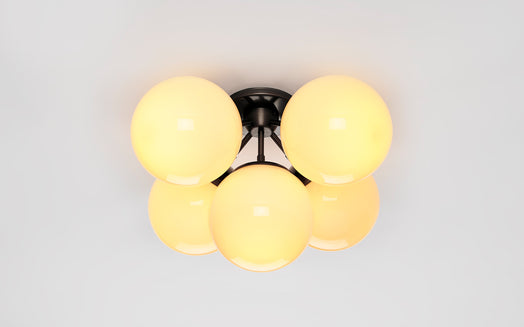 Modo ceiling - 5 globe by Jason Miller for Roll & Hill | SCP