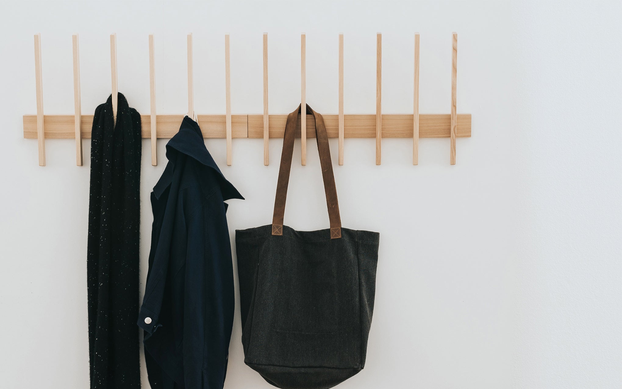 Fin coat hooks by Brendon Farrell for Case | SCP