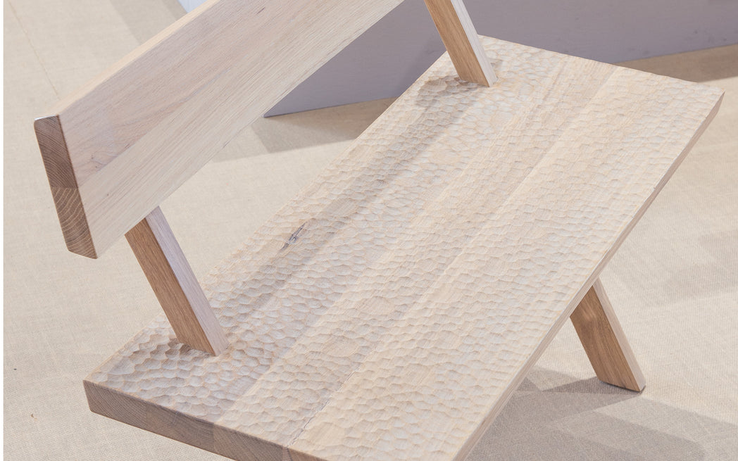 Touch bench with backrest by Studioilse for Zanat | SCP