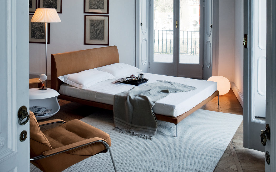 Talamo bed with single springing by Damian Williamson for Zanotta | SCP