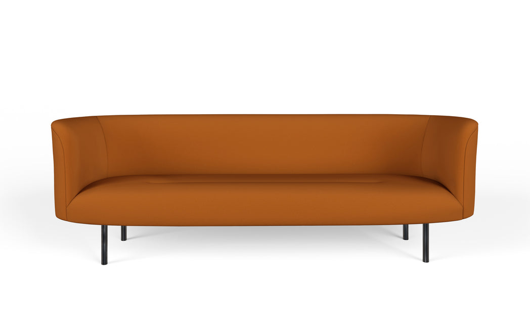 Continuous three seat sofa - sprung seat by Faudet-Harrison for SCP