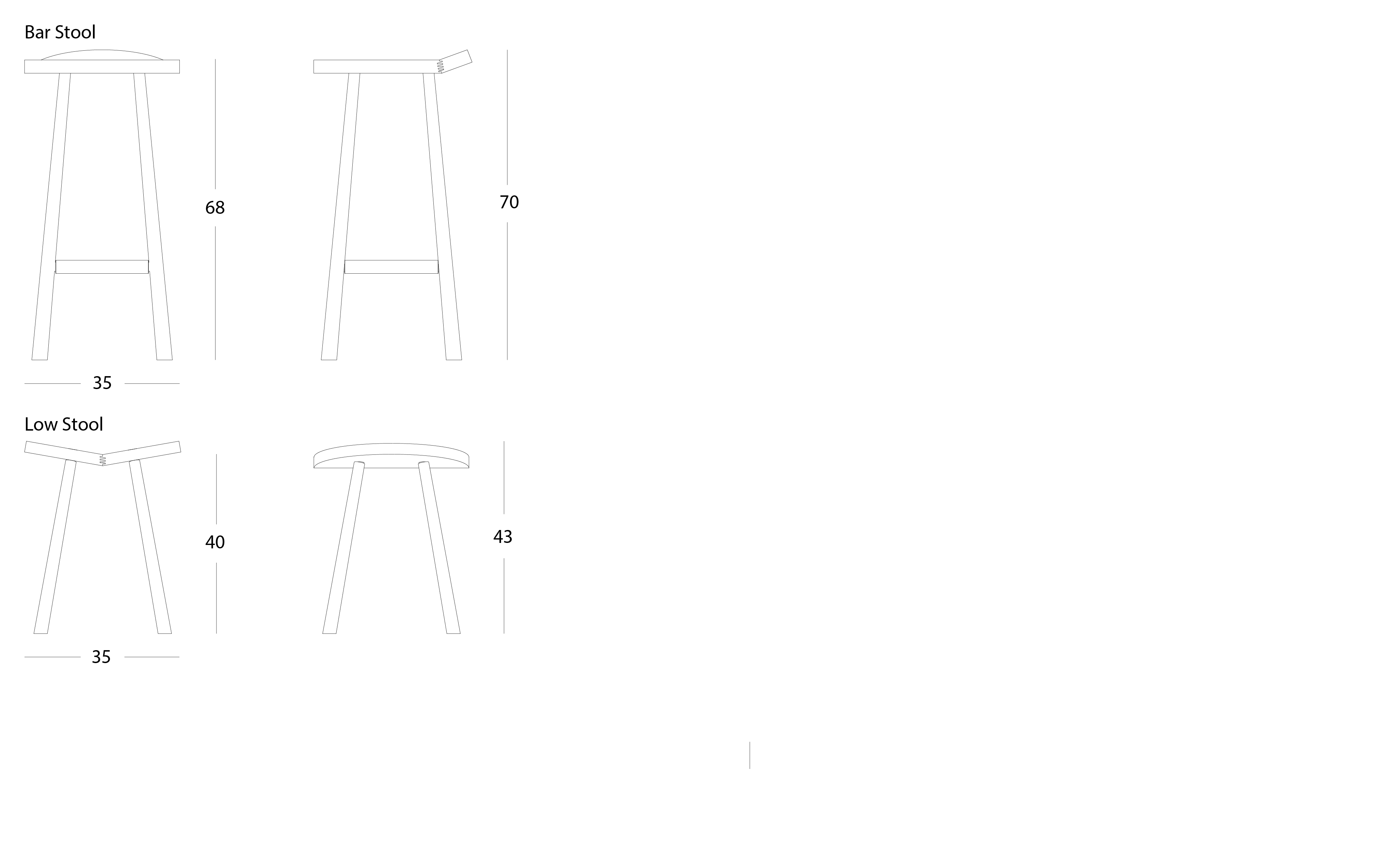 Ulrik stool by Alex Hellum for SCP